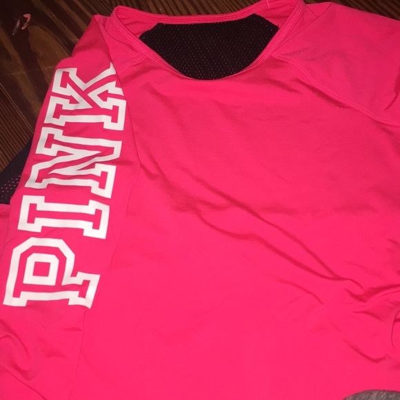 PINK Victoria's Secret | Tops | Victorias Secret Pink Workout Top ...